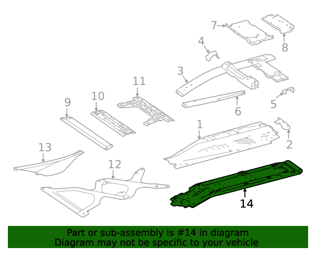2016-2021 Mercedes-Benz Under Cover 197-680-06-06 | MB OEM Parts