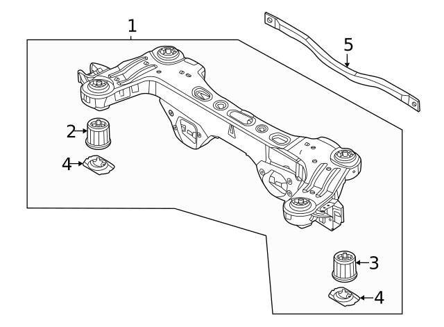 2022-2023 Kia Carnival Suspension Cross-Member Stopper 55485-2W200 ...