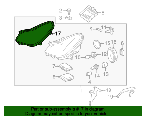 219-820-02-12-64 - Bezel 2006-2011 Mercedes-Benz | Mercedes-Benz USA Parts
