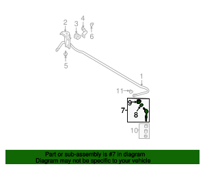 2002-2007 Mitsubishi Lancer Stabilizer Link 4056a037 | Mitsubishi Parts ...