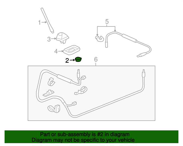 39153-S5T-J51 - Radio Antenna Mast Nut - 2002-2005 Honda | Genuine ...