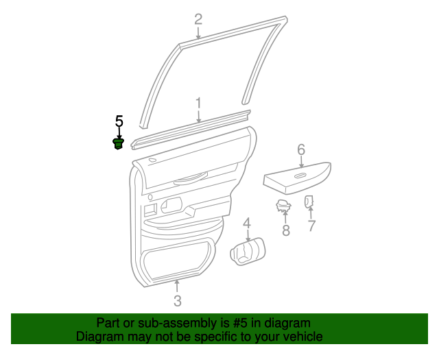 1992-2017 Ford Lock Knob Grommet F2UZ-1521999-A | Village Ford