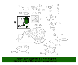 2005-2009 Subaru Fuel Pump Assembly 42021AG04B | Subaru Parts For You