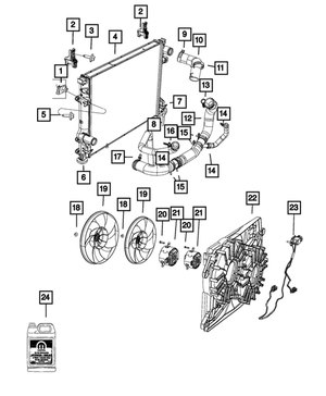 55111285AE - Radiator Inlet Hose 2011-2023 Mopar | Mopar Wholesale Parts