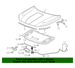 13249044 - Hood Prop Rod Retainer 2016-2024 GM | Chevrolet Parts Direct