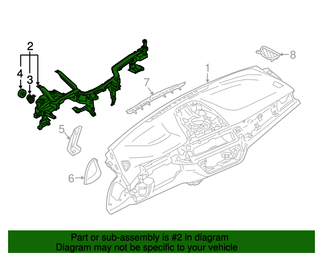 Genuine BMW 51-45-9-297-646 | Reinforced Beam | FREE Shipping on Most ...