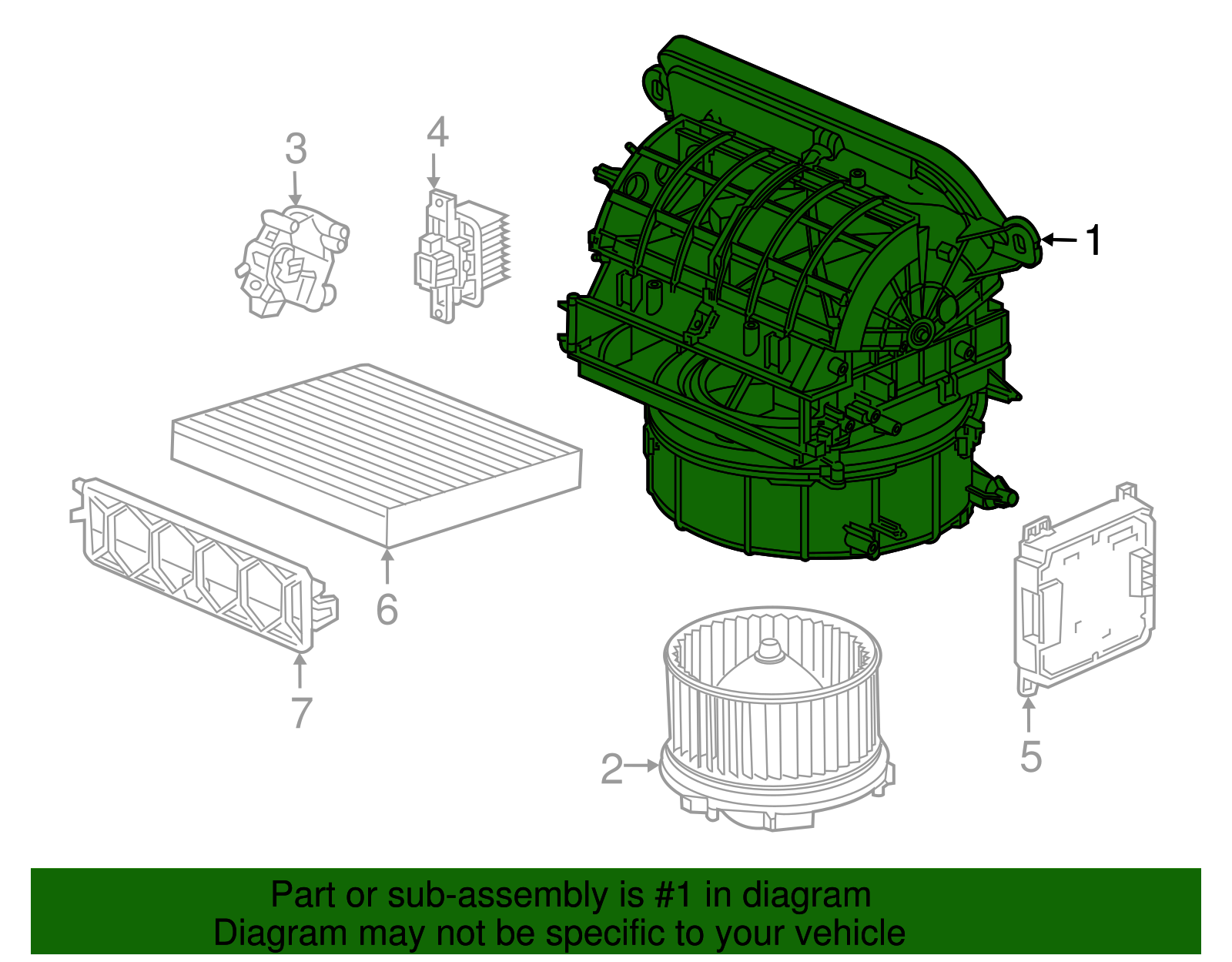 79305-TVA-A01 - 2018-2022 Honda Accord - Blower Sub-Assembly | Genuine ...