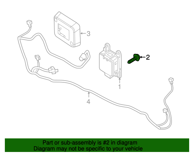 4159900410 - Distance Sensor Bolt 2016-2019 Smart | Mercedes-Benz USA Parts