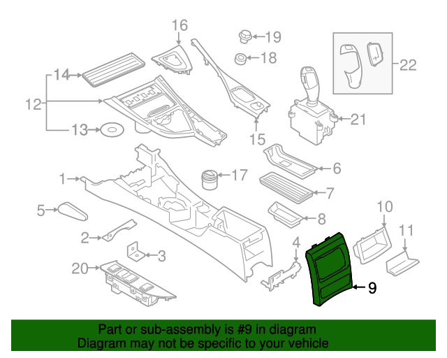 51169230131 - 2014-2021 BMW Rear Cover (51-16-9-230-131) | BMW of South ...