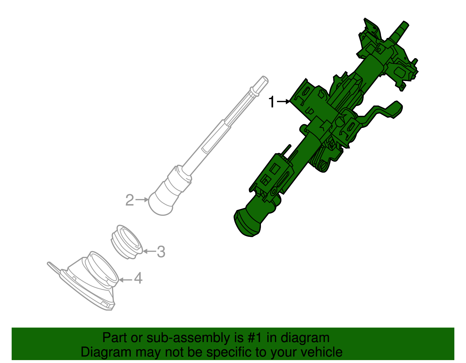 48810-3NT1B - High-Quality Steering Column for 2013-2018 Nissan ...