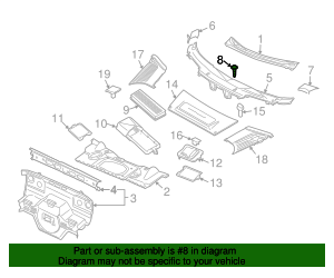 2002-2012 Porsche Guide Rail Screw N-906-487-04 | Porsche Marin
