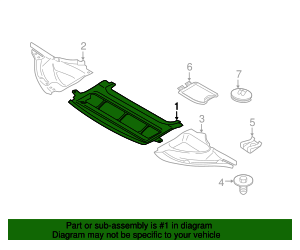 51758054269 - 2015-2020 BMW Under Cover (51-75-8-054-269) | BMW of ...