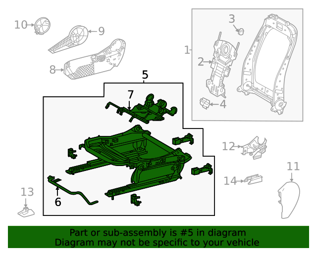 2021-2023 Toyota Sienna Seat Adjuster 71610-08060 | Toyota Parts Center