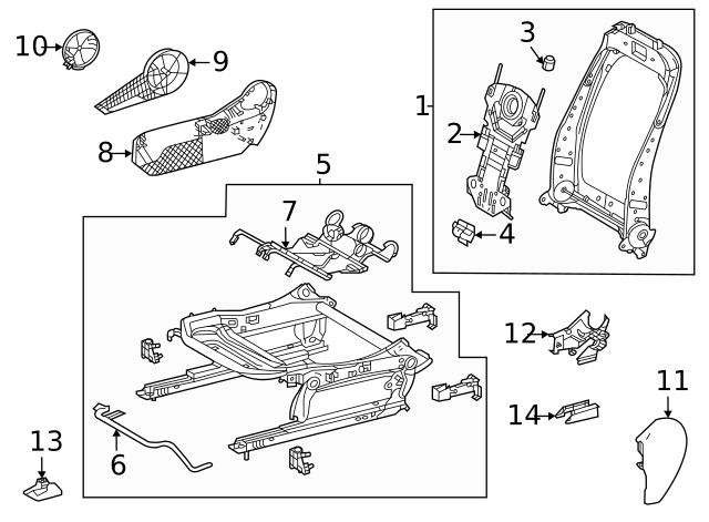 2021 Toyota Sienna Recline Handle 72525-0E050-B1 | OEM Parts Online