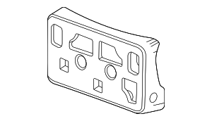 2022-2023 Cadillac CT4 License Bracket 84586284 | GMPartsDirect.com