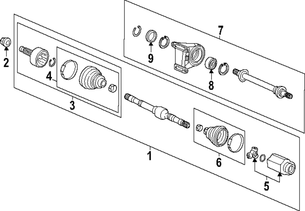 44500-30A-A00 - 2023-2025 Honda Accord - Intermediate Shaft | Genuine ...