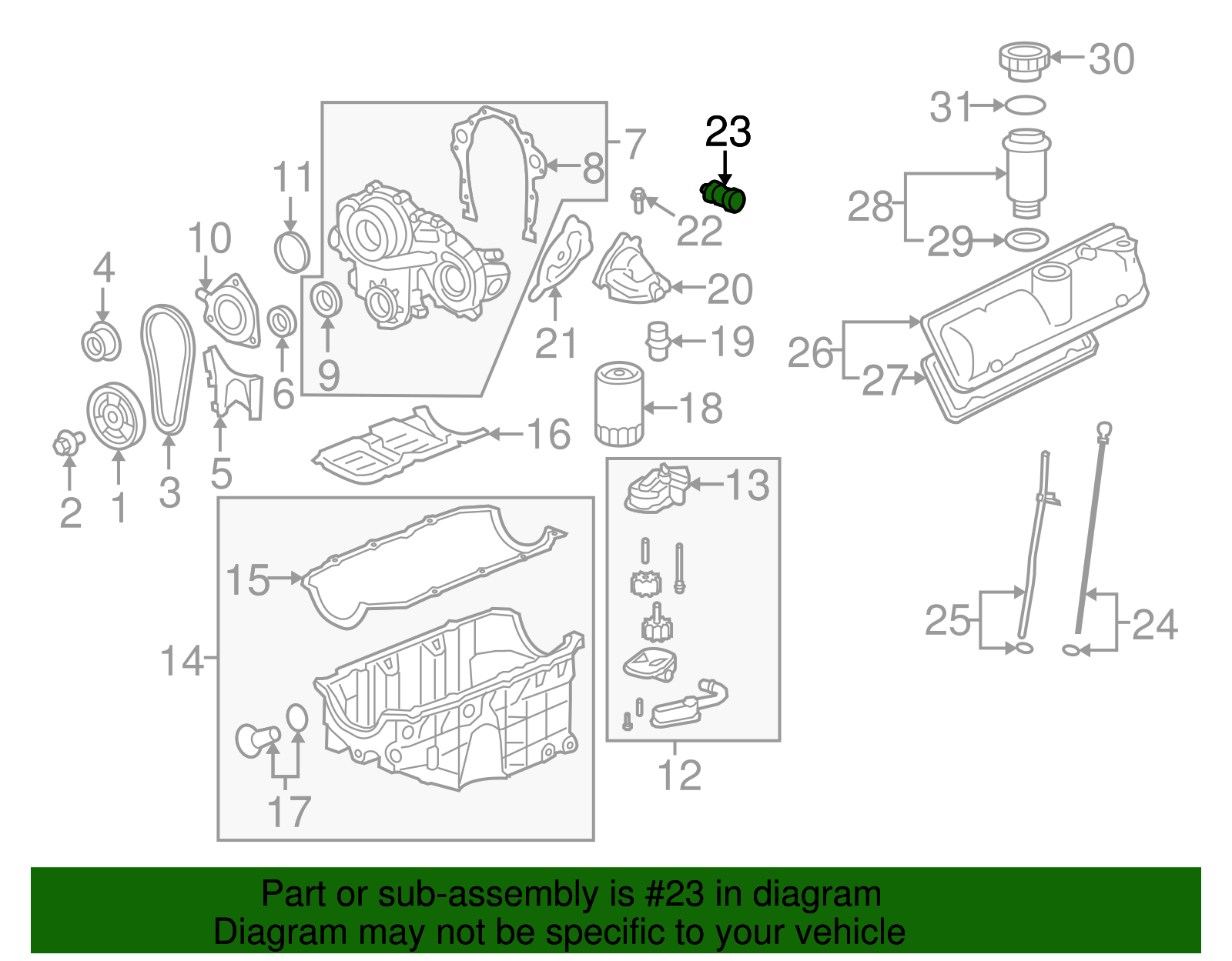 2004-2018 GM Engine Oil Pressure Sensor 12674782 GM | GMPartsDirect.com