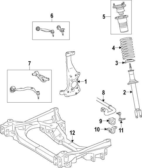 Front Suspension for 2008 Lexus LS460 | Longo Lexus Parts
