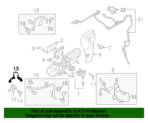 CJ5Z-6N652-A - Oil Return Tube Gasket 2012-2018 Ford | Group 1 Auto Parts