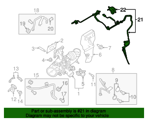 2015-2016 Lincoln MKC Vacuum Harness CJ5Z-9961-C | OEM Parts Online