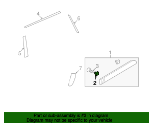 87758-2K000 - Body Side Molding Clip 2009-2014 Kia | Kia.Parts Store