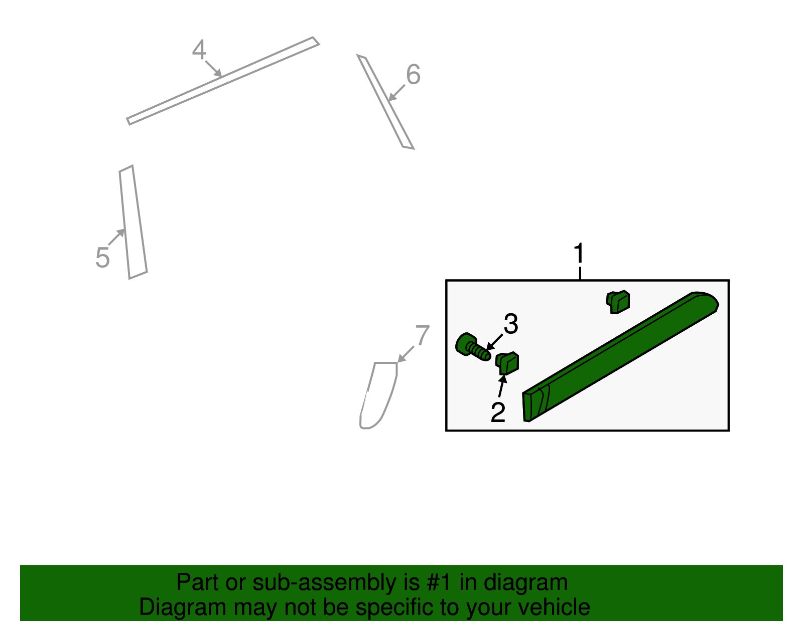 87722-2K000 - Body Side Molding 2010-2013 Kia Soul | Kia.Parts Store