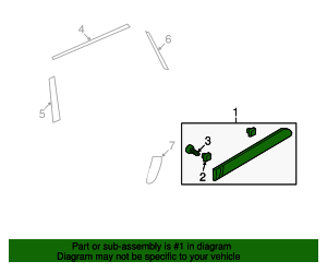 2010-2013 Kia Soul Body Side Molding 87721-2K000 | OEM Parts Online
