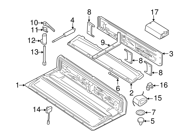 Genuine BMW 54-31-8-236-836 | Compartment Box Base Plate | FREE ...