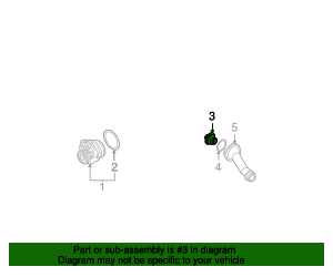 1984-2006 Volkswagen Engine Coolant Thermostat 044-121-113 | OEM Parts ...
