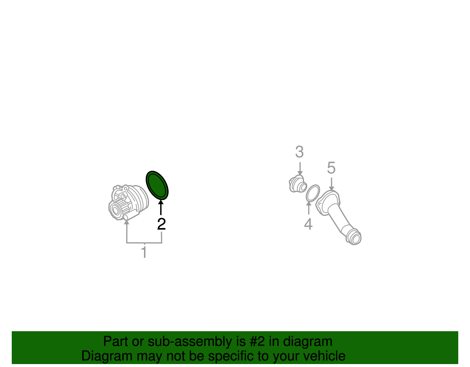1998-2015 Volkswagen Water Pump Assembly Seal 038-121-119 | Wolfsburg ...