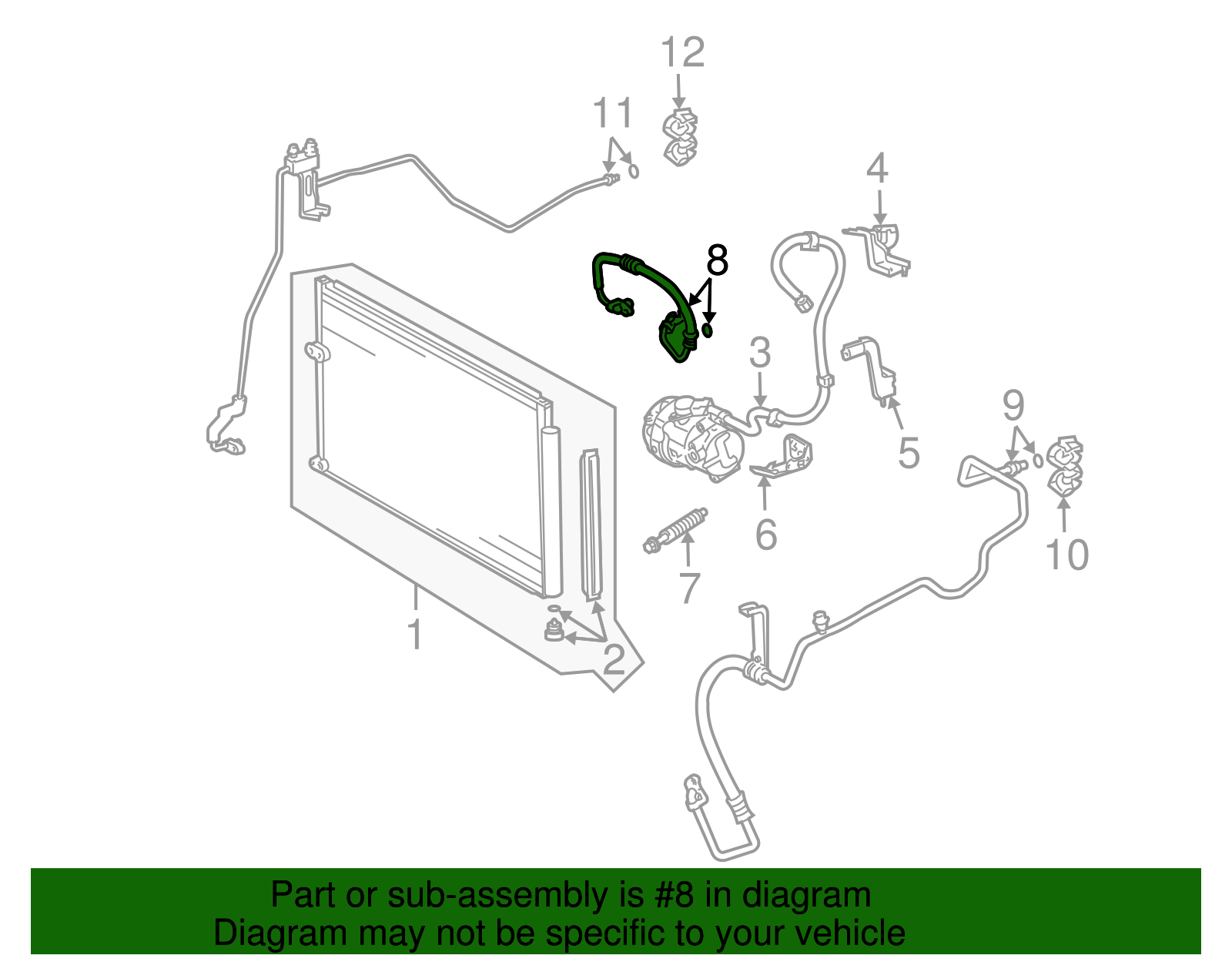 2004-2009 Toyota Prius Discharge Hose 88703-47030 | Toyota Parts Center