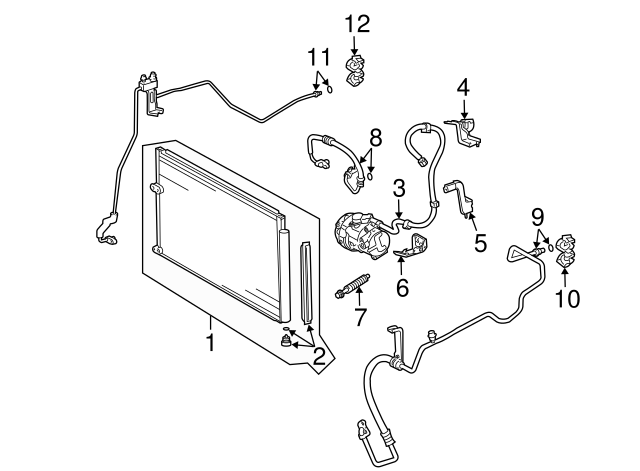2004-2009 Toyota Prius Compressor 88370-47010 | OEM Parts Online