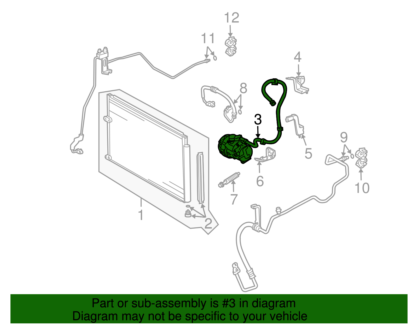 2004-2009 Toyota Prius Compressor 88370-47010 | Sparks Parts