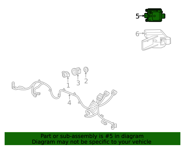 2019-2021 GM Driver Side Obstacle Detection Control Module 84182642 ...