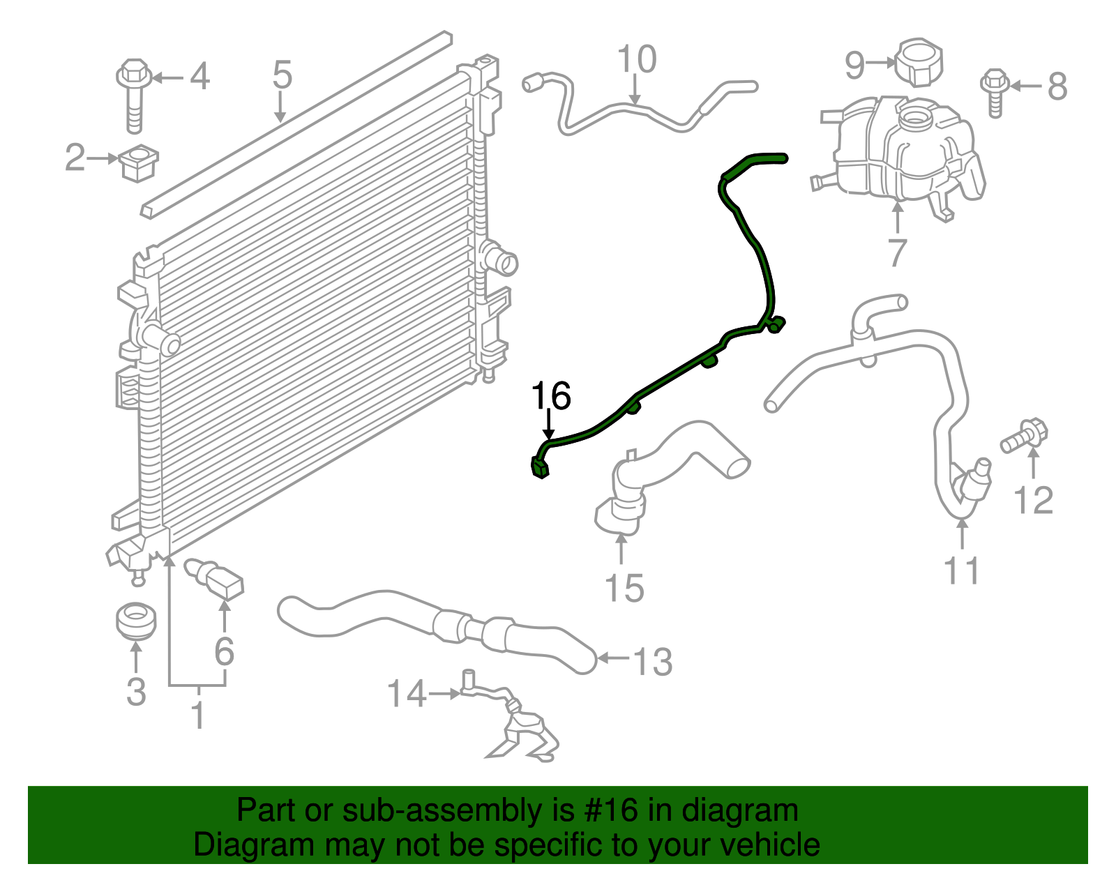 2015-2018 Ford Connector Hose F2GZ-8063-A | OEM Parts Online
