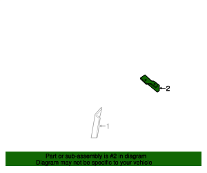 93883-3SH0A - Air Deflector - 2013-2019 Nissan Sentra | Conicelli Nissan