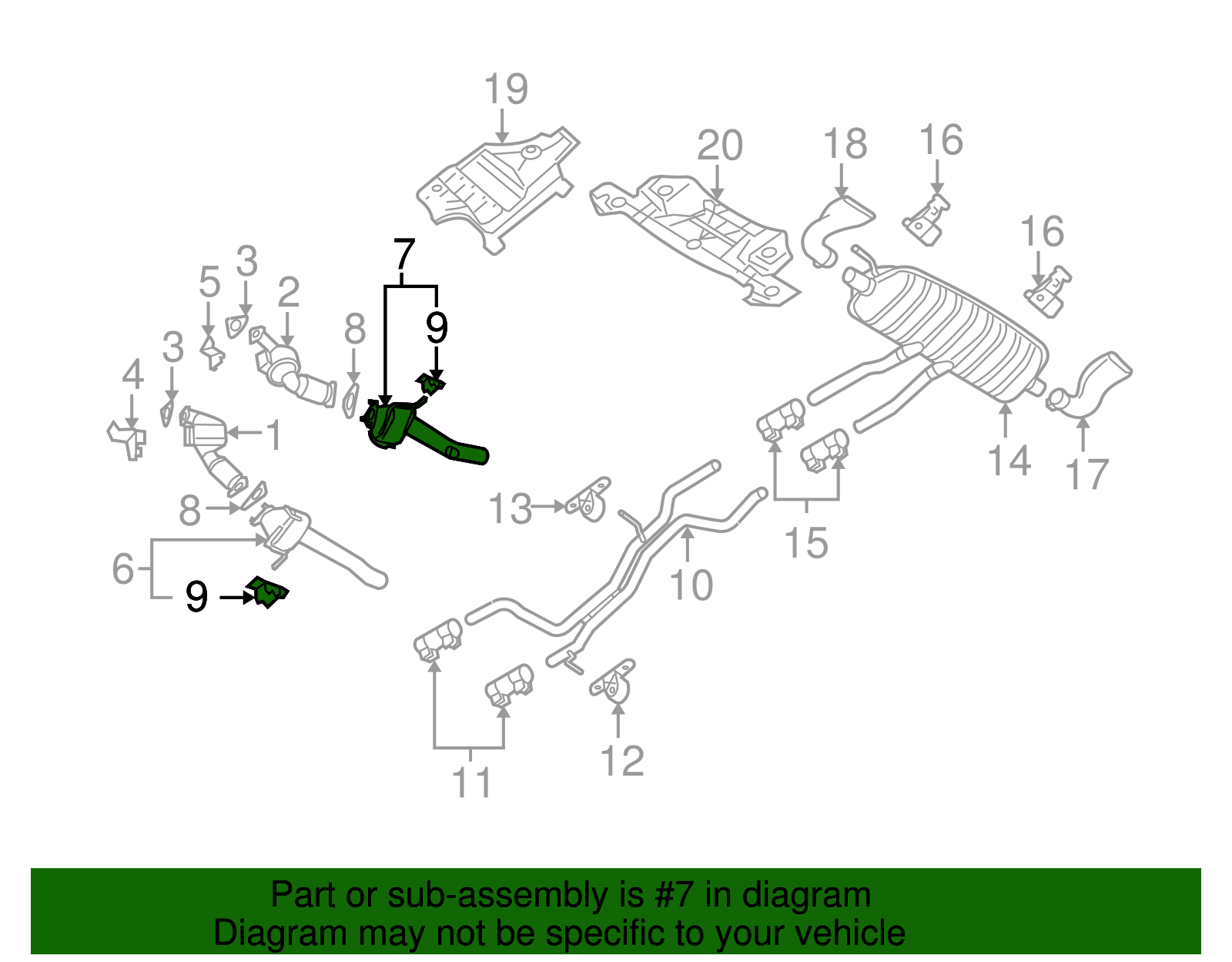 2006-2008 Volkswagen Touareg Diesel Particulate Filter 7L6-254-401-SX | Retail Performance Auto ...