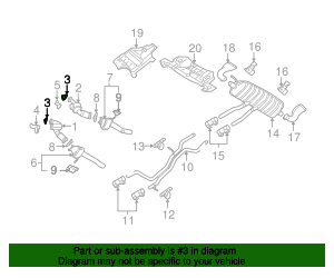 2004-2008 Volkswagen Touareg Converter & Pipe Gasket 7L6-253-115 | OEM ...