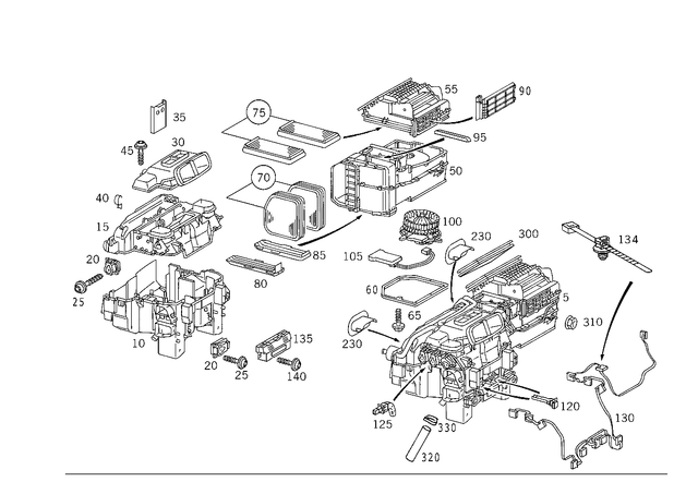 220-906-01-00 - Radial Blower 1998-2006 Mercedes-Benz | Mercedes-Benz ...
