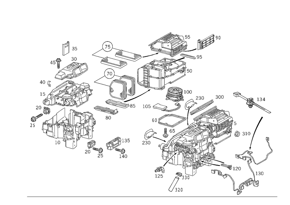 220-830-02-61 - Heater 1998-2006 Mercedes-Benz | Mercedes-Benz USA Parts