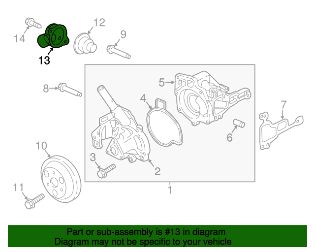 2016-2020 Mazda MX-5 Miata Thermostat Cover P51B-15-172A | QuirkParts