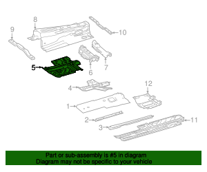 213-610-14-10 - Front Side Member 2016-2023 Mercedes-Benz ...