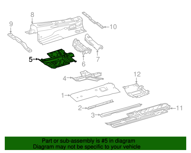 213-610-14-10 - Front Side Member 2016-2023 Mercedes-Benz ...