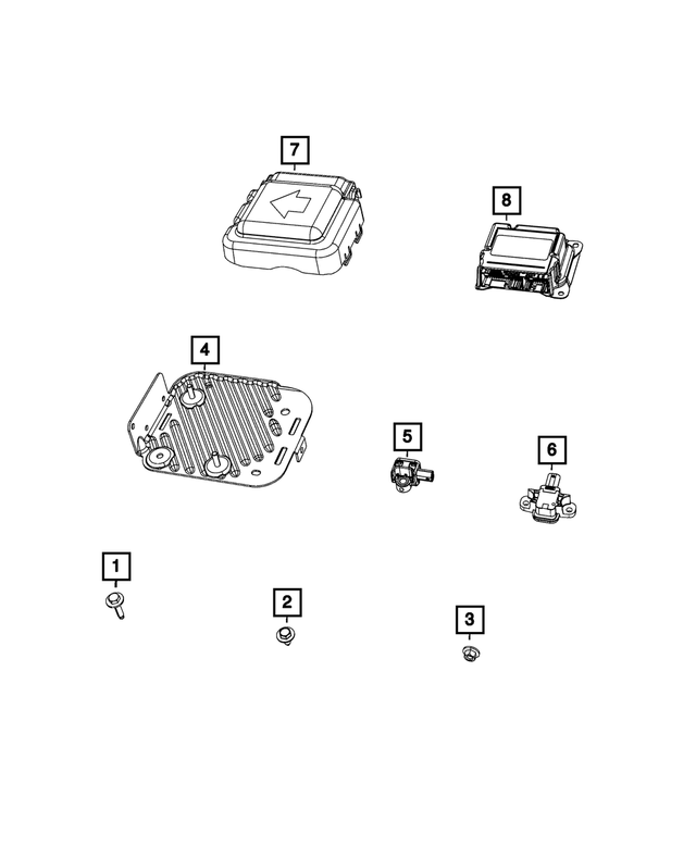 2019 Ram 3500 Air Bag Control Module 68399794AC | Mopar Online Parts