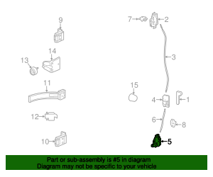 906-740-12-35-28 - Upper Latch Mercedes-Benz USA Parts