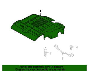LR046911 - Engine Cover 2010-2013 Land Rover | AutoNationParts.com