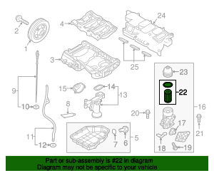 26320-3CKB0 - Oil Filter 2017-2024 Kia | Kia.Parts Store