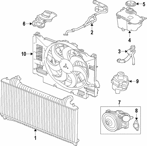 Cooling System for 2017 Jaguar F-Pace | JaguarParts.com