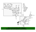 Genuine Lower Control Arm Front Bolt for 2011-2025 Hyundai | Part ...