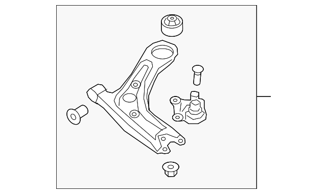 Genuine Lower Control Arm for 2016-2021 Hyundai Tucson | Part# 54501 ...